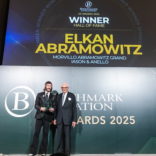 Morvillo Abramowitz Receives Top Honors At Benchmark Litigation Awards ...